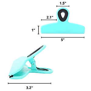 Mr. Pen- Chip Bag Clips, Magnetic Clips, 4 Pack, 5 Inches Wide, Heavy Duty, Bag Clips, Bag Clips for Food, Magnet Clips, Chip Clips, Bag Clips, Food Clips, Magnetic Bag Clips, Clips for Fridge