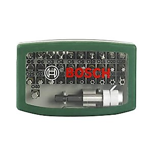 Bosch 2607017063 Screwdriver Bit Set with Colour Coding 32 Pcs