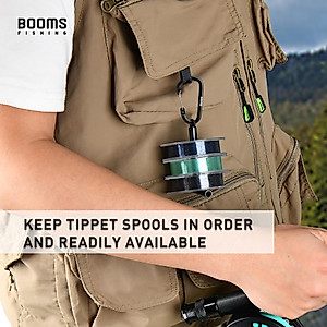 Booms Fishing FF3 7 PCS Fly Fishing Tools Kit, Fishing Knot Tool and Line Clipper Retractor, Magnetic Net Release with Lanyard, Fly Fishing Tippet Spool Holder, Hook Remover Forceps