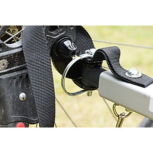 Bike Trailer Hitch Set for Burley Kids Trailers 12.2MM Steel Coupler Compatible with Burley Bee and Other Model Safety Strap Included