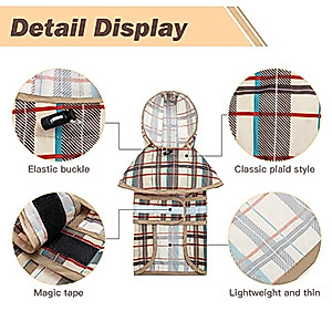 Dog Raincoat Hooded with Reflective Strip - Waterproof Dog Jumpsuit Raincoat Adjustable Lightweight Breathable Rain Poncho Jacket Rainwear for Large Dogs