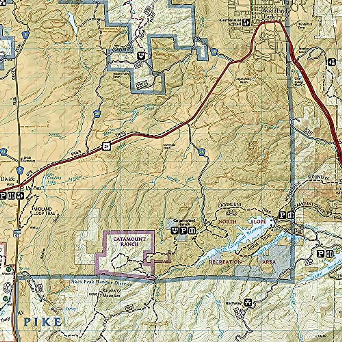 Pikes Peak, Cañon City Map (National Geographic Trails Illustrated Map, 137)