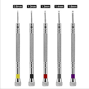 Micro Precision Jewelry Screwdriver Set - 5 PCS Screwdrivers with 5 Extra Replace Blades for Watch Repair,Eyeglasses Repair,Jewelry Work,Electronics Repair