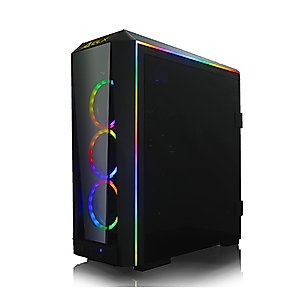 CLX Set VR-Ready Gaming Desktop - Liquid Cooled AMD Ryzen 7 5800X 3.8Ghz 8-Core Processor, 64GB DDR4 Memory, GeForce RTX 3070 8GB GDDR6 Graphics, 1TB SSD, 6TB HDD, WiFi, Windows 11 Home 64-bit, Black