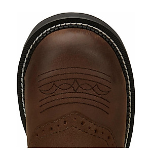 Justin Women's Wanette Western Work Boot Steel Toe Distressed Brown 7.5 M US