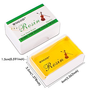 Rosin Violin Rosin Light Low Dust Rosin 2 Pack for Bows for Violin Viola and Cello