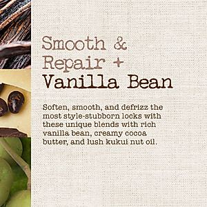 Maui Moisture Smooth & Repair + Vanilla Bean Anti-Frizz Hair Oil Mist to Hydrate, Soften & Moisturize Thick, Coarse, Curly & Natural Hair, Vegan, Silicone- & Paraben-Free, 4.2 fl oz