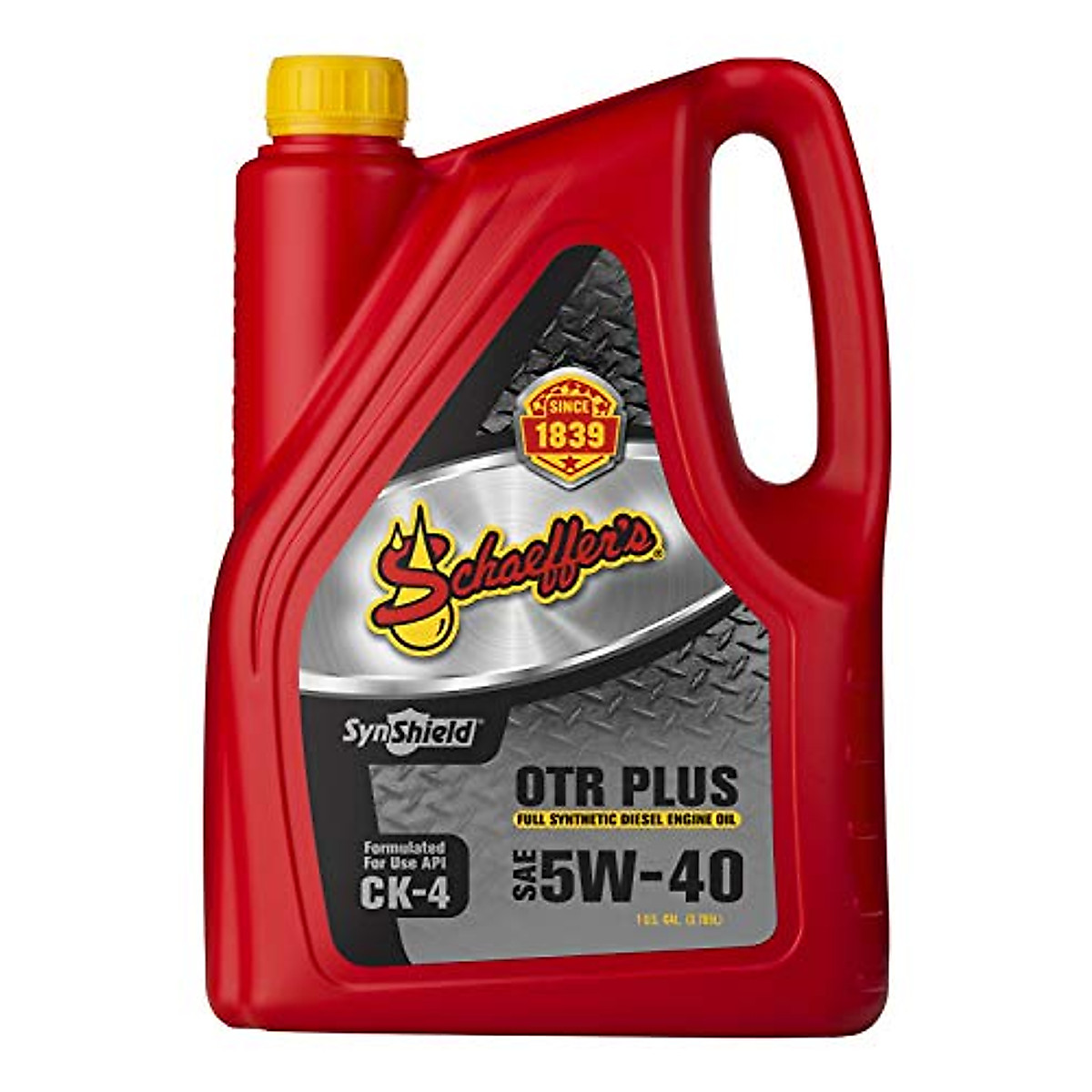 Schaeffer Manufacturing Co. 9000CK4-006S SynShield OTR Plus Full Synthetic Diesel Engine Oil 5W-40, 1-Gallon Bottle