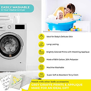 Spasilk Bath Hooded Towels & Washcloths Set for Babies, 23-Piece Gift Set, Grey, (Gift GBA23 0501)