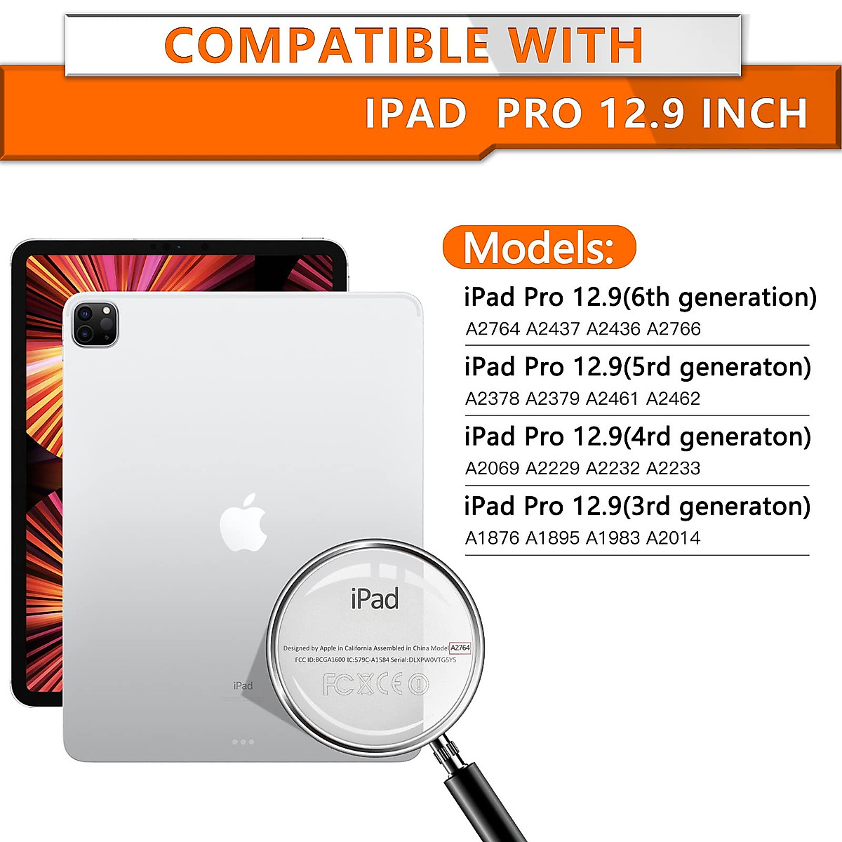 ZOEGAA NEW Privacy Screen Protector Compatible with iPad Pro 12.9 (2021 & 2020 & 2018), Anti-Spy,Anti-Scratch Compatible with iPad Pro 12.9 Privacy Screen Protector