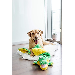 Outward Hound Squeaker Matz Plush Gator Dog Toy, XXL