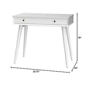 Camaflexi Mid-Century Desk - White Finish