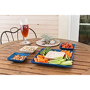 EVO Sustainable Goods Five Piece Serving and Snack Set, Blue