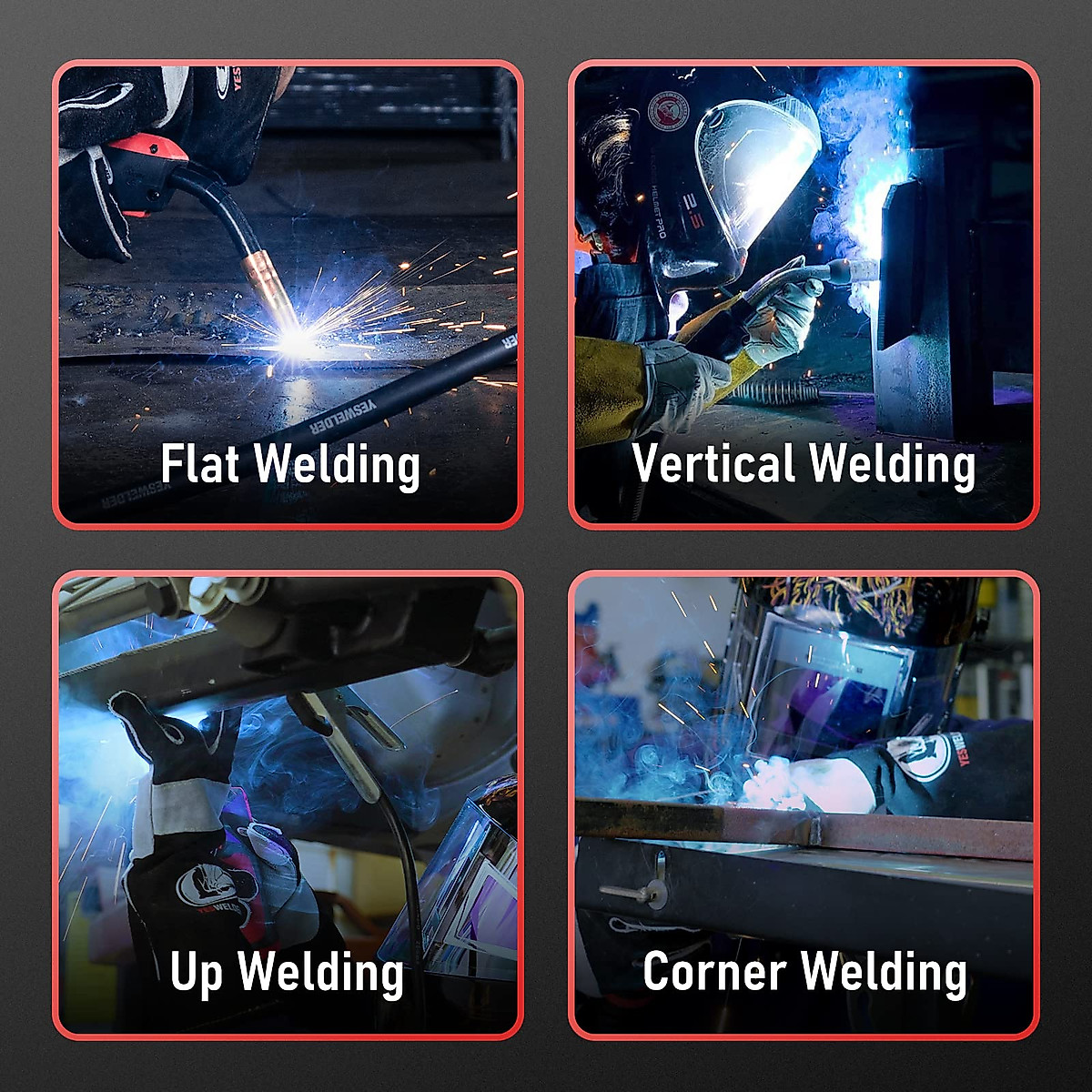 YESWELDER ER70S-6 .030-Inch on 10-Pound Spool Carbon Steel Mig Solid Strong ABS Plastic Spool Welding Wire