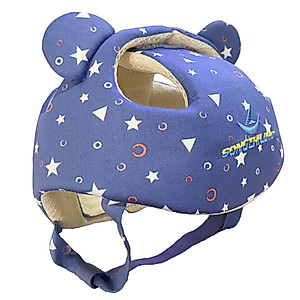 Ocanoiy Baby Infant Toddler Helmet Safety Headguard Head Protective Cushion Cute Children Adjustable Safety Helmet Hat Harnesses Cap Kid Child Crawl Walk Playing (Starry Blue)