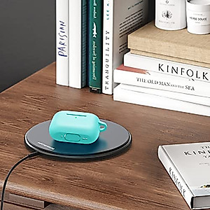 MILPROX AirPods Pro 2nd Case, Protective Skin Cover with Keychain [Visible Front LED] Shockproof Soft Slim Cases Accessories for AirPods Pro 2 Generation Charging Case [2022 Release] -Teal