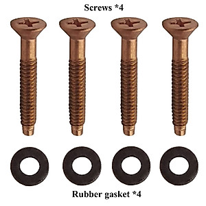 Zeiboat 4 Pack 79104800 Spa and Pool Light Screws with Gum Washers, Pool Screw Replacement
