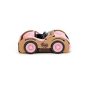 Green Toys Race Car, Pink - Pretend Play, Motor Skills, Kids Toy Vehicle. No BPA, phthalates, PVC. Dishwasher Safe, Recycled Plastic, Made in USA.