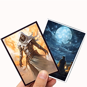 VEHASAYO Custom Card Sleeves, Make Your Own Trading Collectible Card Protecter, Compatible with Yugioh & Magic The Gathering Cards – MTG, TCG, OCG