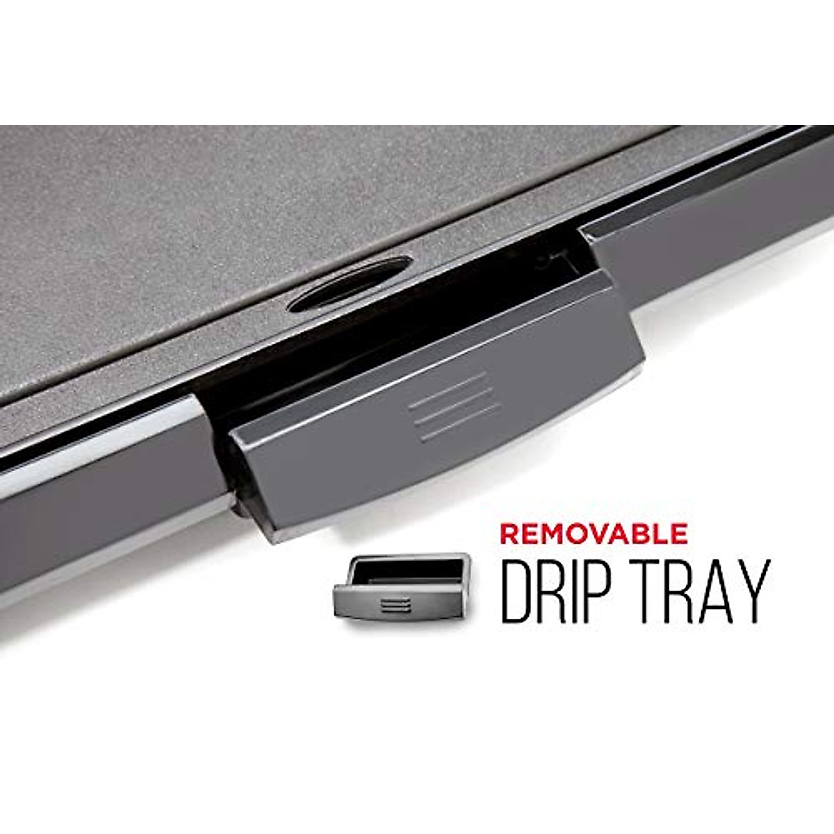 Chefman Electric Griddle, Fully Immersible and Dishwasher Safe Features, Adjustable Temperature Control Allows for Versatile Cooking and Removable Slide-out Drip Tray for Easy Cleaning, Black