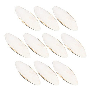 CYW 10pcs Natural Cuddle Bone 9-11cm Cuttlefish Bone Parrot Chew Toys Chewing Bird Food Calcium Pick Stone Bird Cuttlebone Toys