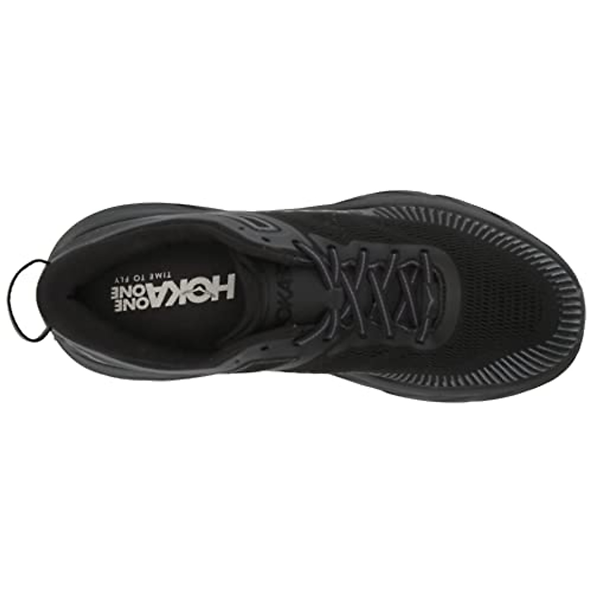 HOKA ONE ONE Bondi 7 Mens Shoes Size 9, Color: Black/Black