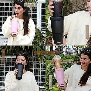 Frostbuddy | To Go Buddy - 30 oz Stainless Steel Vacuum Insulated Tumbler Cup - thermal cups for hot and cold drinks - stainless steel Tumbler Dunkin Cup (30oz To-Go Buddy | Northern Lights)