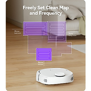 NARWAL T10 Mop Robot, 4-in-1 Robot Vacuum and Mop with Self Cleaning Station, Self Washing and Drying Robot Mop with LiDAR Navigation, Smart Mapping, 2 Suction Mode for Hard Floor and Pet Hair, White
