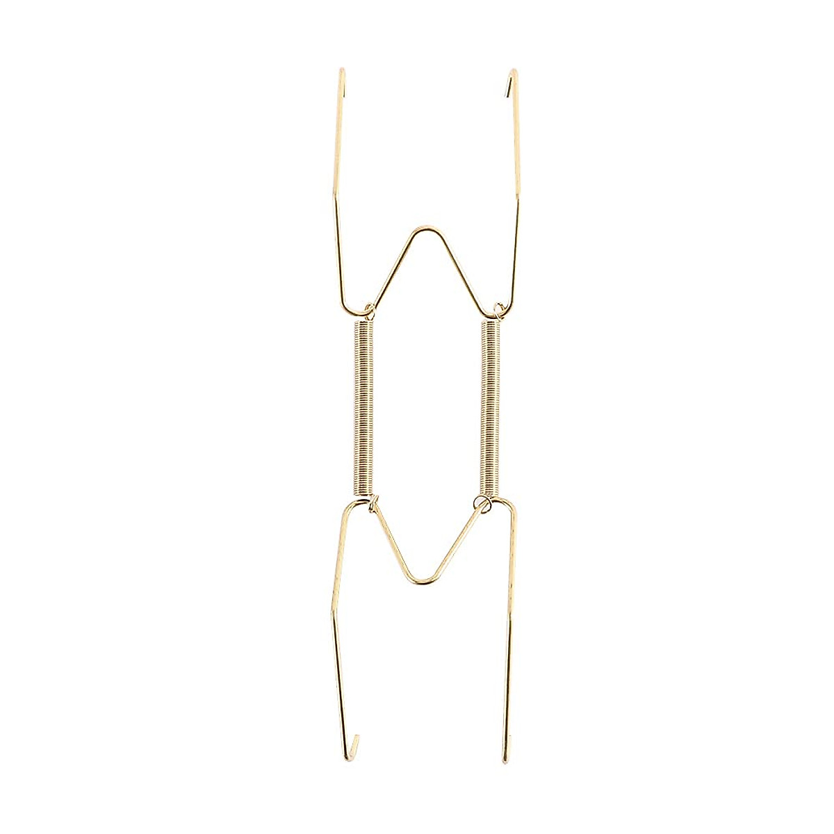 Plate Dish Hanger, Dismountable Decoration Crafts Dish Spring Holder, Fixed Art Wall Display Securing Clip Invisible Hook for Home Decor(6 inch)