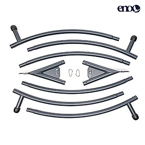 ENO - SoloPod Hammock Stand - Outdoor Stand for Camping, Traveling, a Festival, Patio Furniture, or The Beach - Charcoal