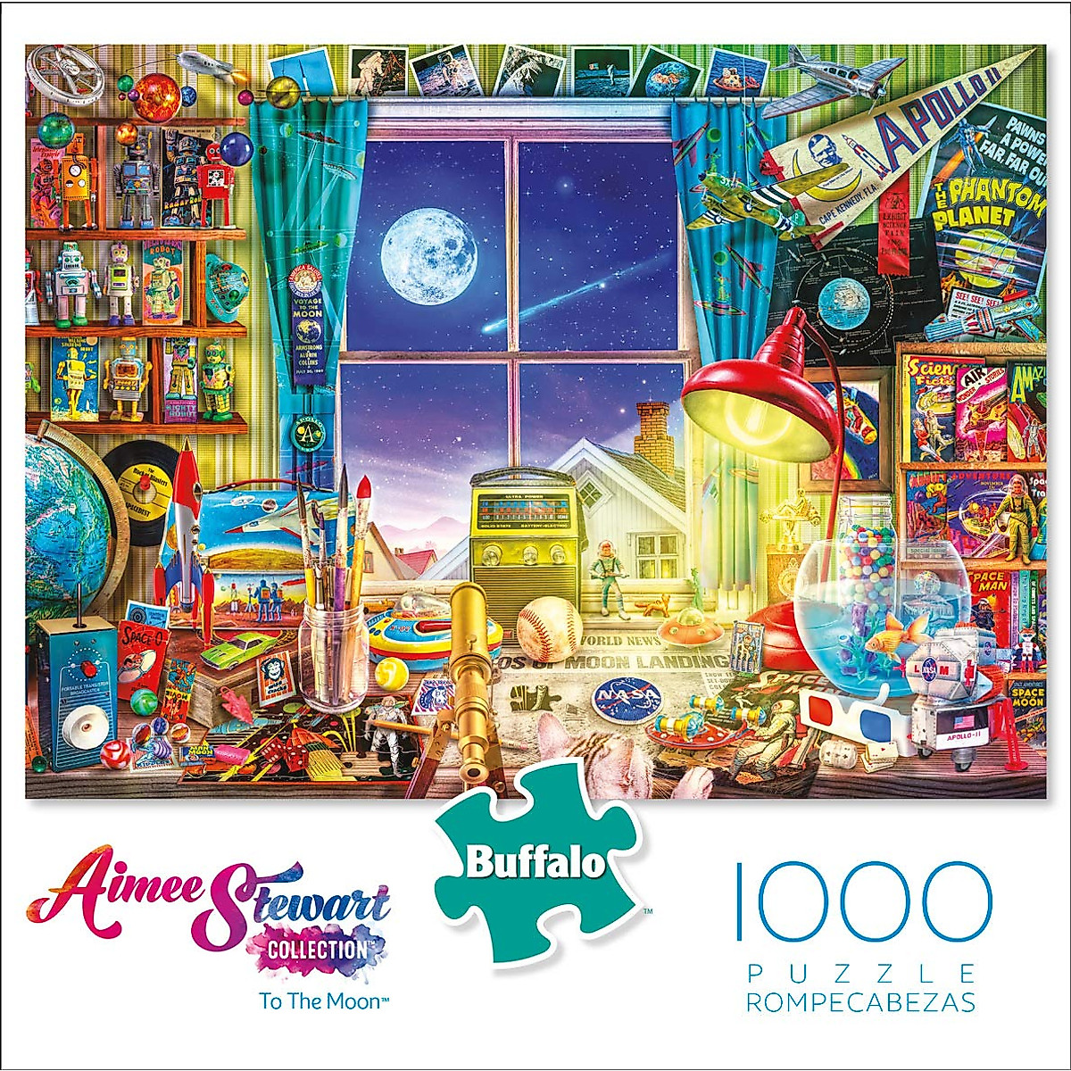 Buffalo Games - Aimee Stewart - to The Moon - 1000 Piece Jigsaw Puzzle