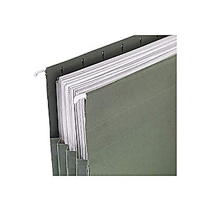 Staples 260828 Hanging File Folders 3-1/2-Inch Expansion LTR Gn 4/Pk