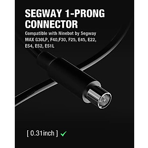 UL Listed 42V/36V 2A (MAX 2.5A) Power Charger Adapter Compatible with Ninebot by Segway MAX G30LP F40 F30 F20 D18W D28U ES1L ES2 ES4 E22 E25 E45 for 36V Lithium Battery Power Supply