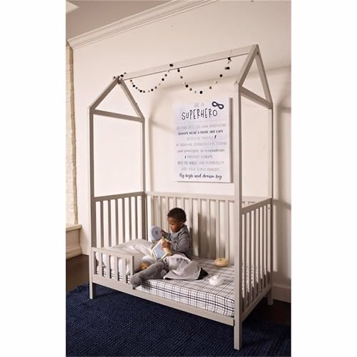 Little Seeds Universal Toddler Rail, Nursery Furniture, Dove Gray