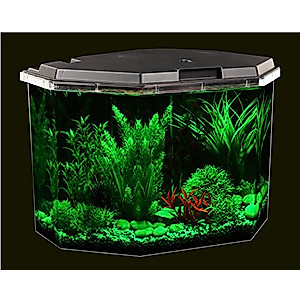 Koller Products 6.5-Gallon Aquarium Kit with Power Filter and LED Lighting, (AP650)