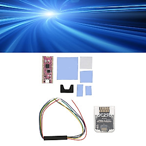 Microcontroller Board, Dual Core 264KB ARM Cortex M0+Processor USB C Interface Microcontroller Replacement Modchip for RPi (White)