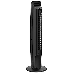 Lasko EcoQuiet Oscillating Tower Fan, Portable, Remote Control, Timer, 12 Quiet Speeds, for Living Room, Bedroom and Office, 42", Black, T42700, Large