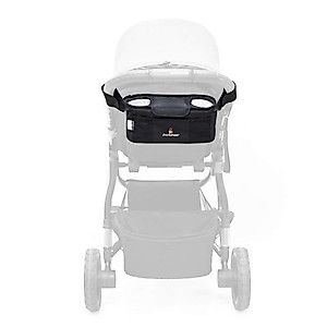 Primo Passi Stroller Organizer - Fits Most Strollers and Includes Two Deep Insulated Cup Holders to Keep Bottles Warm and Drinks Cold