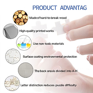 Jigsaw Puzzle 1000 Piece Chicago City Illinois Buildings Classic Puzzle DIY Kit Wooden Toy Unique Gift Home Decor