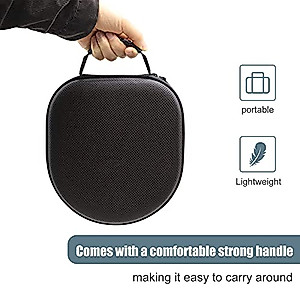 ProCase Hard Case for Sony WH1000XM5/ WH1000XM4/ WHXB910N/ WHCH710N/ WHXB900N/ Bose 700/ QC35 II Wireless Noise Cancelling Headphones, Travel Carrying Bag with 2 Dust Covers & a Storage Case -Black