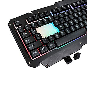 Hibye USB Wired Backlit Gaming Keyboard Mechanical Keyboard for Computer PC Laptop Game Player Equipment Accessories Keyboard Mouse Combo