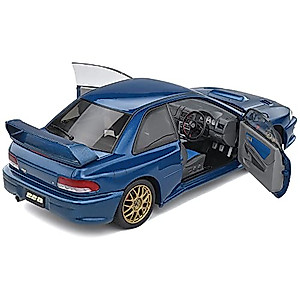 Solido S1807401 1:18 1998 Subaru Impreza 22b-Sonic Blue BMW Collectible Miniature car