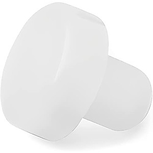 Project Patio Swivel Rocker Chair 1/2" Nylon Stem Bumper Outdoor Furniture Floor Protector Feet - 25 Pack - White