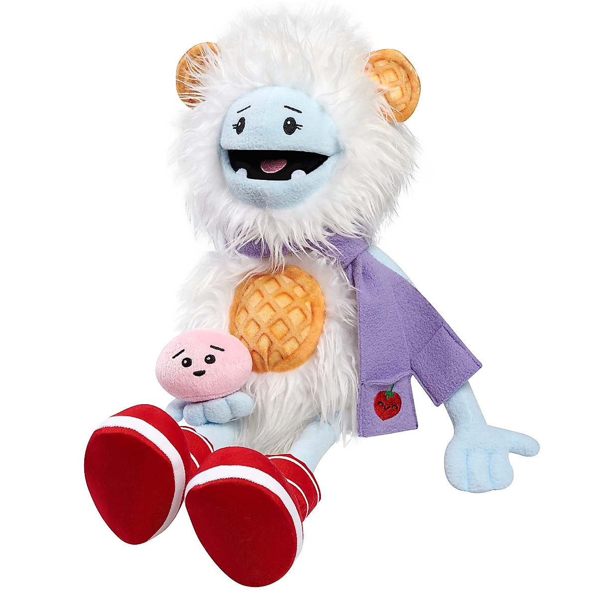 Just Play Large 11-inch Plush Waffles + Mochi Stuffed Animals, Soft Plush, Stuffed Toys for Kids, Kids Toys for Ages 3 Up