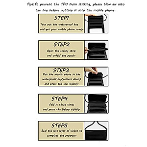 NIUTRIP Waterproof Pouch Cellphone Case,Dry Phone Bag Compatible for iPhone 13 12 11 Pro Max XS Max XR X 8 7 6 S SE,Galaxy S22 Ultra S21 S20 S10,Up to 7-7.2",Plus Black and Plus Sliver,2Pack