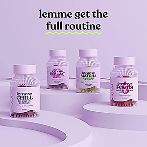 Lemme Matcha Superfood Energy Gummies with Organic Matcha Green Tea, Vitamin B12 and Antioxidant CoQ10 to Support Cellular Energy, Metabolism & Healthy Skin - Vegan, Gluten Free, Non GMO (60 Count)