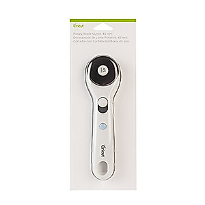 Cricut Rotary Cutter - Rotary Cutter for Fabric, Sewing and Quilting Projects - Compatible For Both Right- and Left-Handed Use - [45mm]