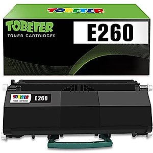 ToBeter E260A11A E260A21A High Yield Remanufactured Toner Cartridge for Lexmark E260, E360, E460, E462 E260d, E260dn, E260dt, E260dtn, E360d, E360dn, E360dt, E360dtn Printer (up to 3,500 Pages)