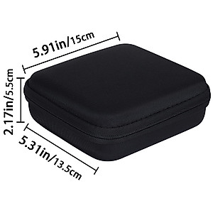 co2CREA Hard Travel Case Replacement for Wahl Professional 8061-100 8164 5-Star Series Rechargeable Shaver Shaper (Black Case)