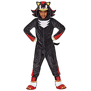 Spirit Halloween Sonic the Hedgehog Kids Shadow Jumpsuit Costume | Officially Licensed |Gaming Costume | Shadow Cosplay - XL